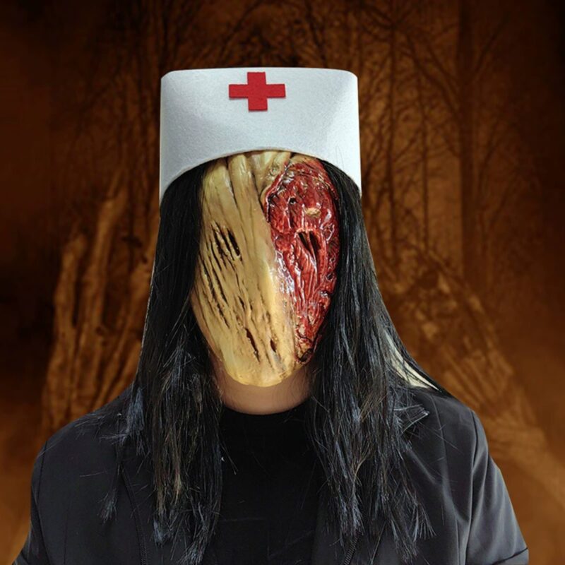 2025 Latest Silent Hill Nurse Mask for Halloween Pranks - Halloween ...